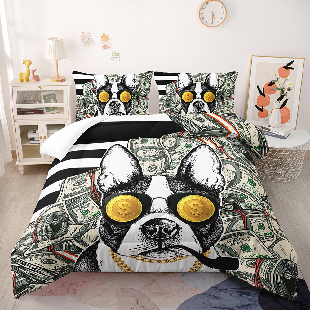 Fat Quilt Cartoon Cute Pet Double Quilt Feather Silk Cotton Digital ...