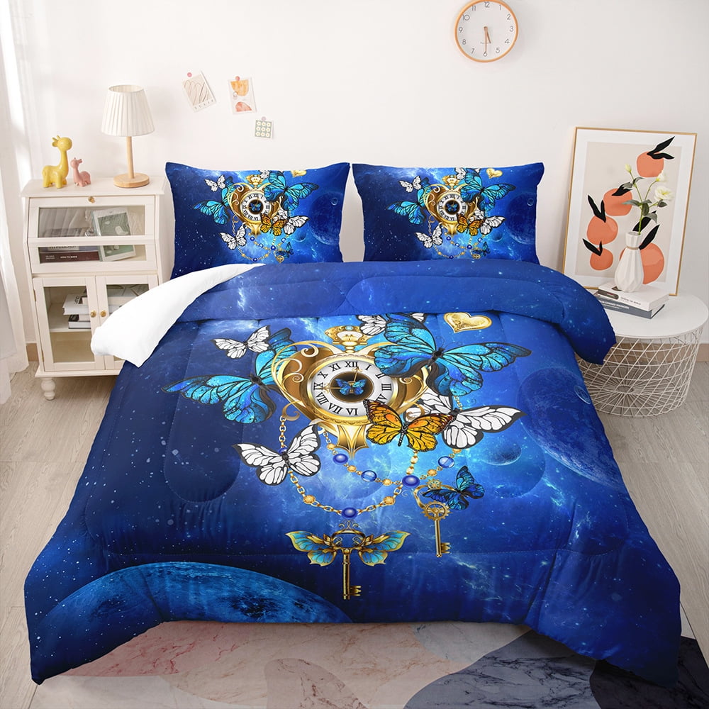 Fat Quilt Core Rose Gold Butterfly Double Quilt Summer Quilt Feather ...