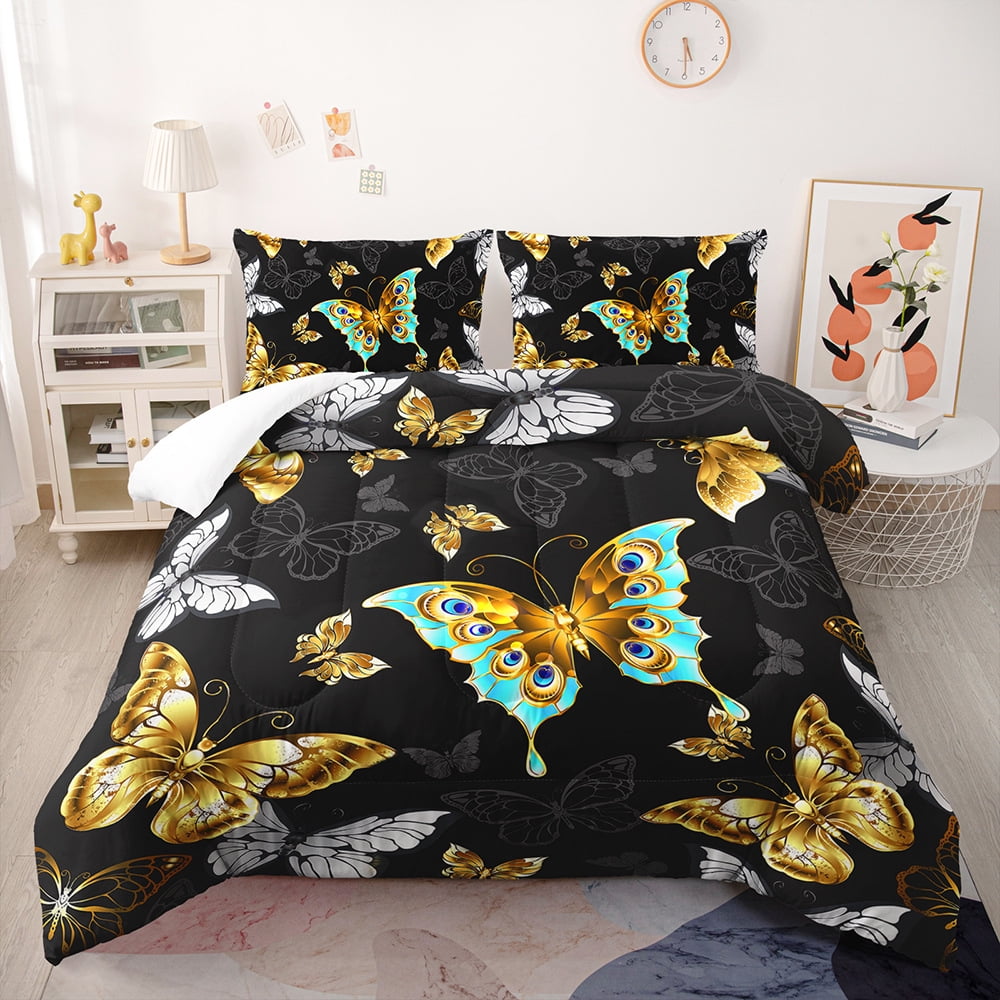Fat Quilt Core Rose Gold Butterfly Double Quilt Summer Quilt Feather ...