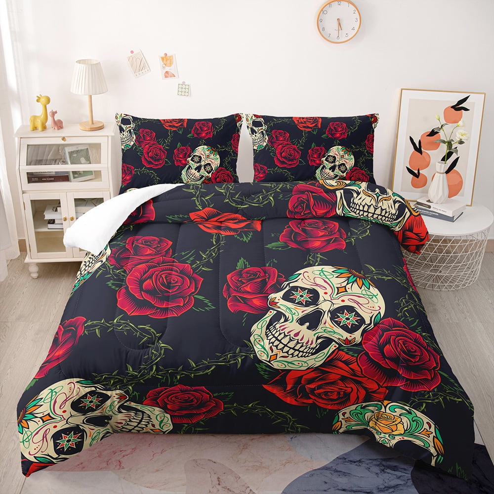 Fat Quilt Core Skull Gothic Summer Quilt Digital Printing Double Quilt ...