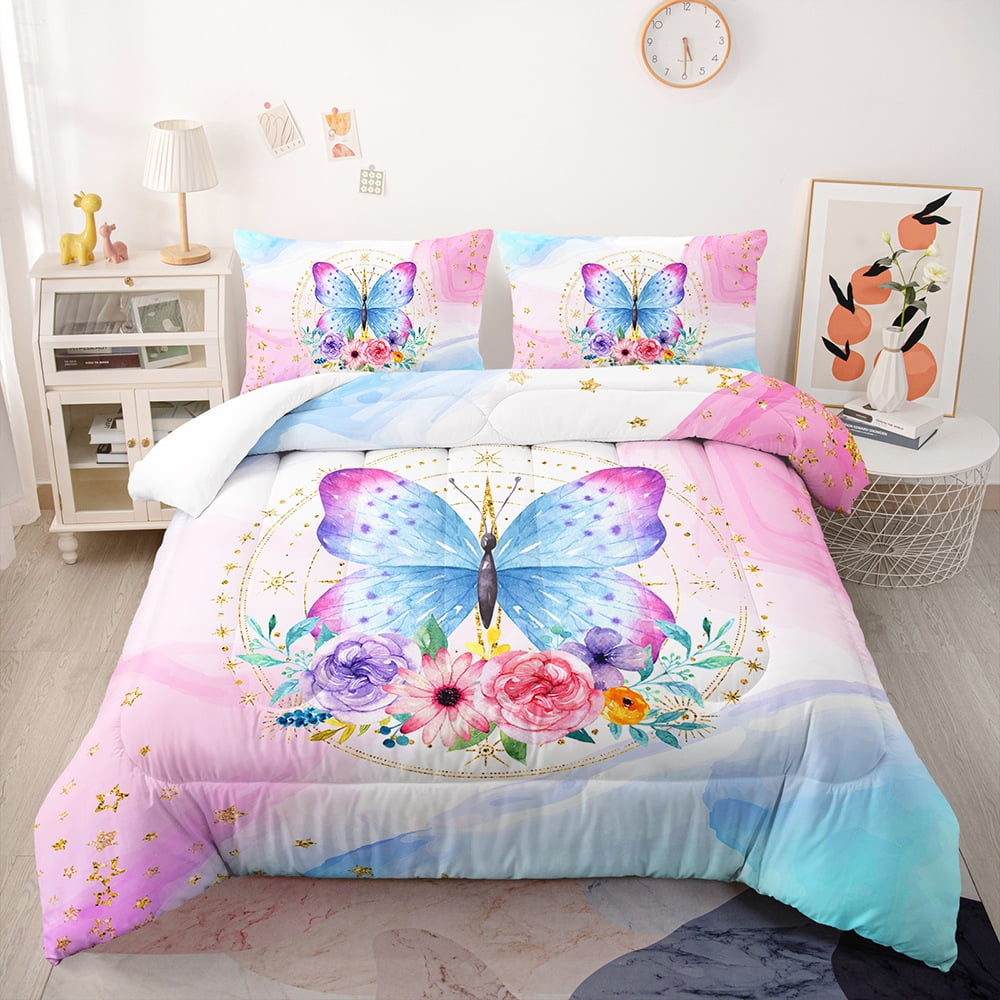 Fat Quilt Ins Wind Butterfly Mermaid Quilt Summer Quilt Feather Silk ...