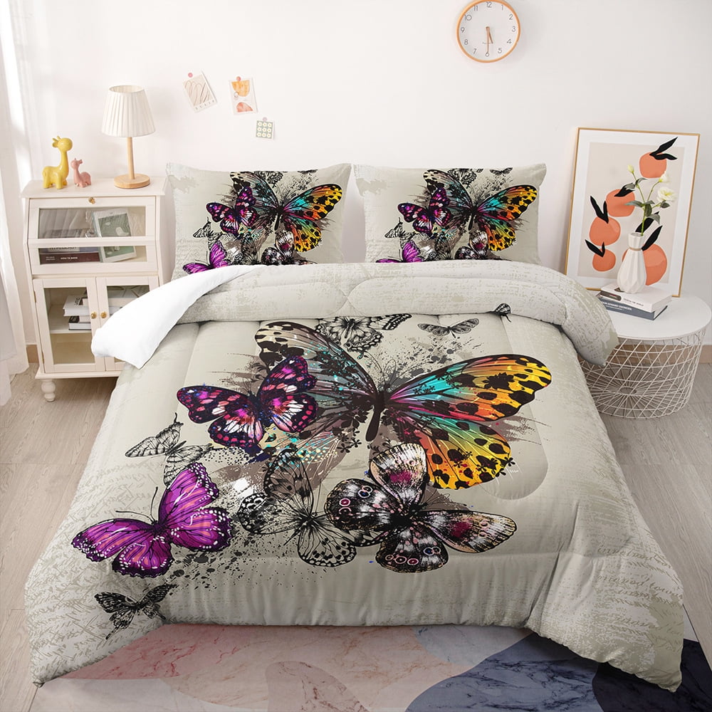 Fat Quilt Insect Butterfly Quilt Double Bed Summer Quilt Feather Silk ...