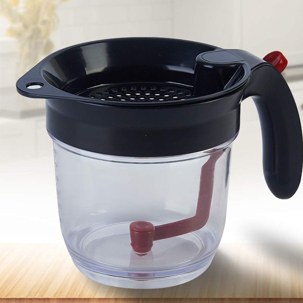 Fat Separator with Bottom Release, 4 Cup Gravy Separator for Cooking ...