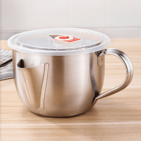 Fat Separator with Dual Spout – Stainless Steel Gravy Strainer & Soup ...
