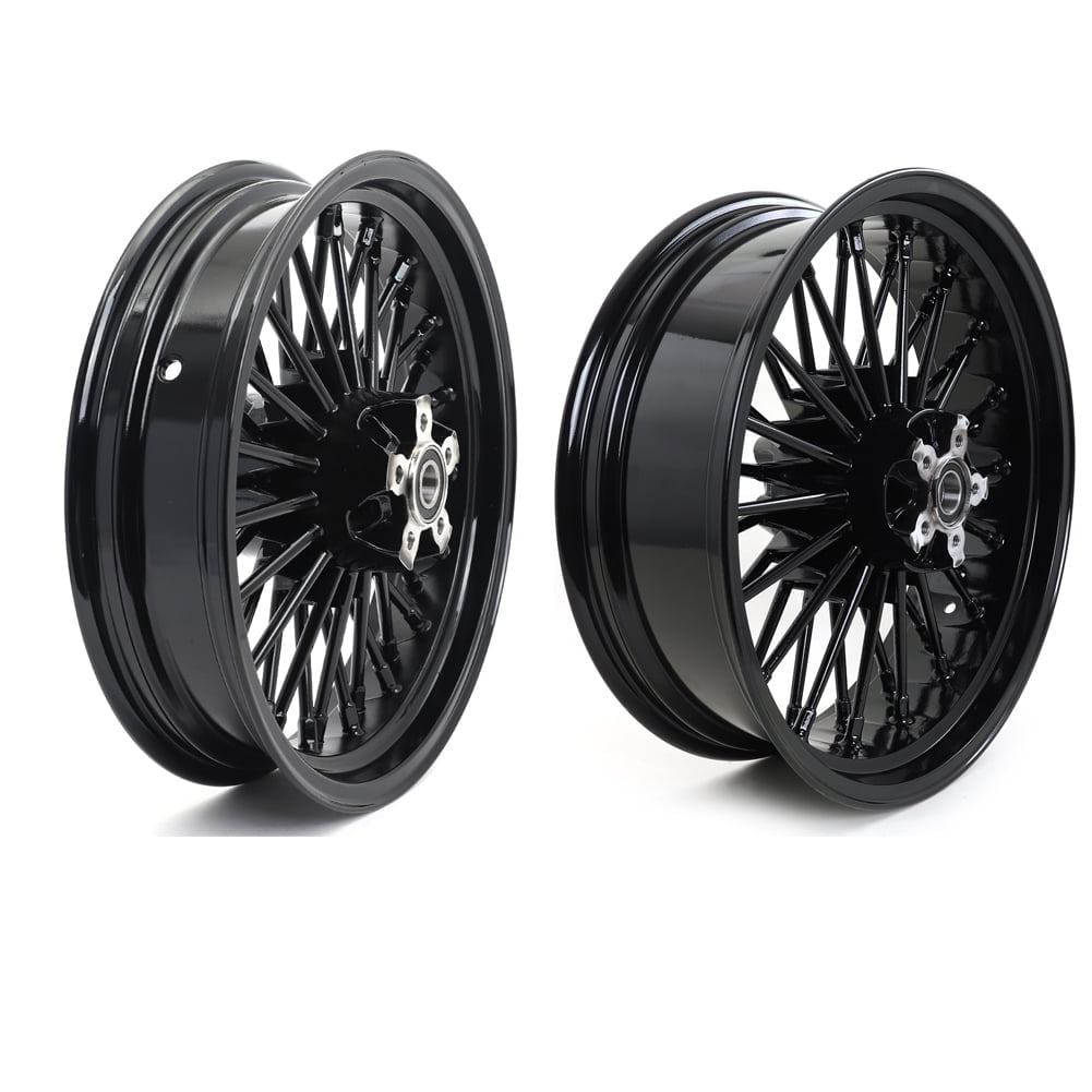 Fat Spoke Wheels 17X3.5 Front 17x6 Rear for Harley Softail Fatboy Lo ...