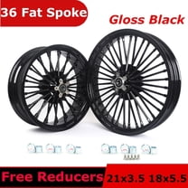 Fat Spoke Wheels Rims Set 16x3.5 16x5.5 for Harley Fat Bob FXDF 2008 ...