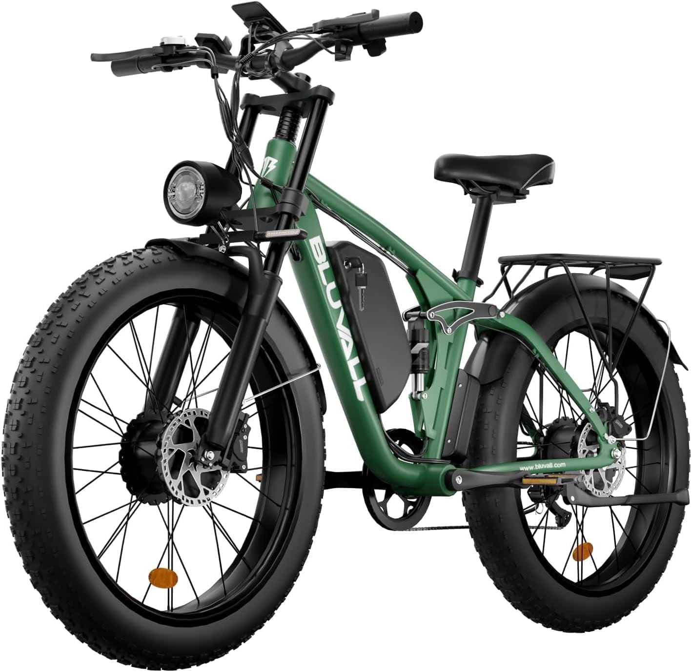 Fat Tire E-bike 2000W Ebike for Adults, 52V 22.4AH Battery Dual Motor ...