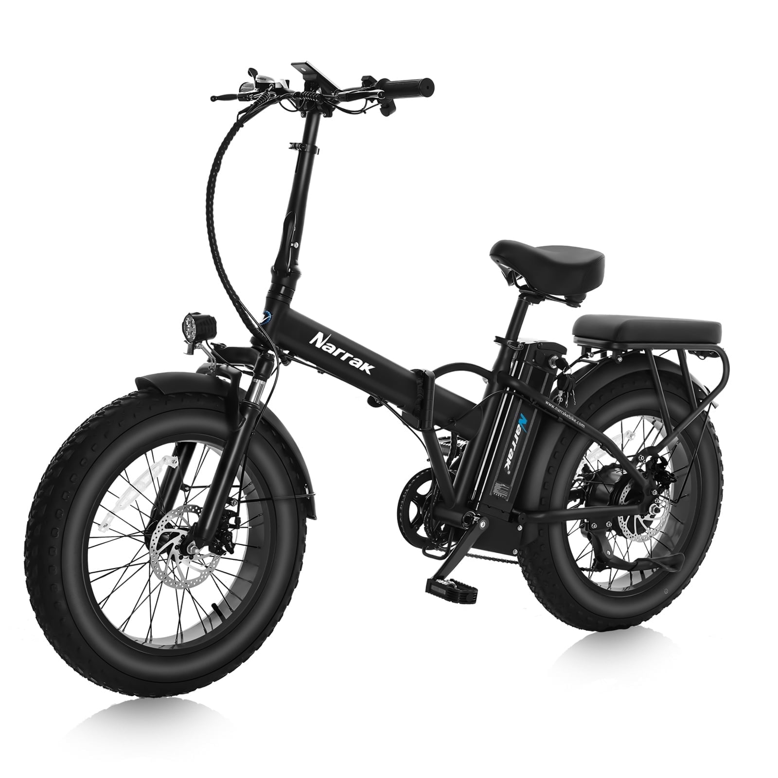 Fat Tire Folding Electric Bike, 48V & 624Wh Lithium Removable Battery ...