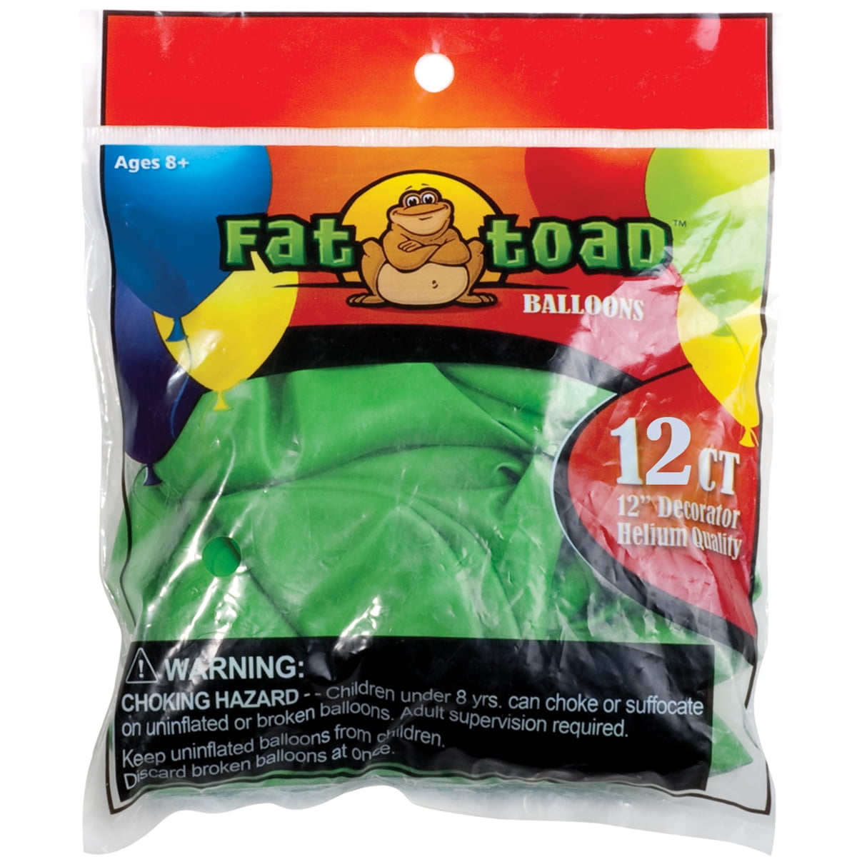 Fat Toad Balloons Round 12" 12/pkg-lime Green - Walmart.com