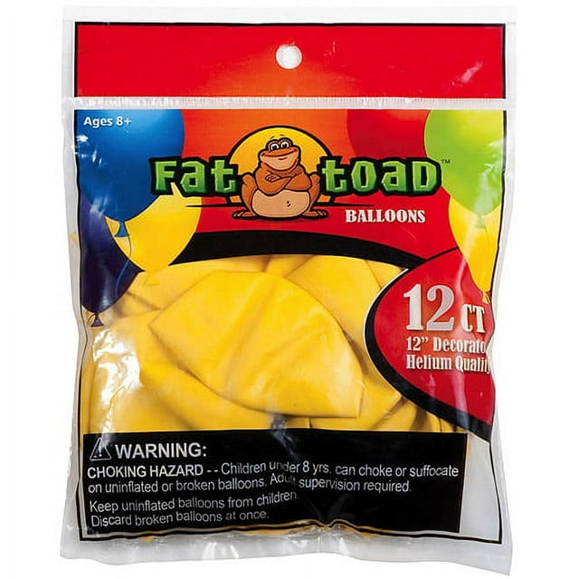 Fat Toad Latex Balloons 12" 12/Pkg-Assorted - Walmart.com