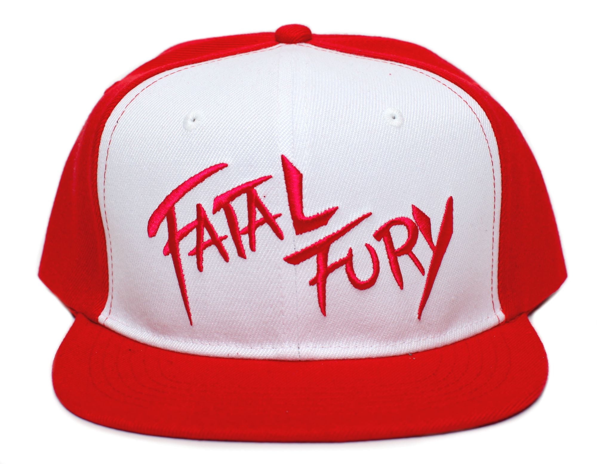 Fatal Fury Embroidered Flat Bill Unisex-Adult Trucker Hat -One-Size Red ...