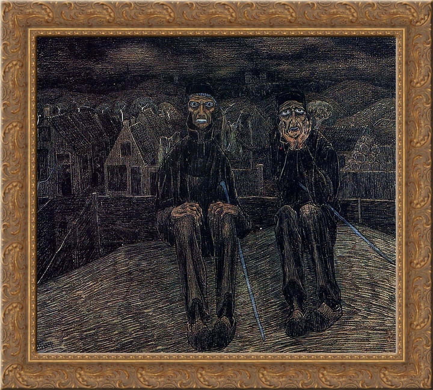 Fatalism 24x20 Gold Ornate Wood Framed Canvas Art by Jan Toorop ...