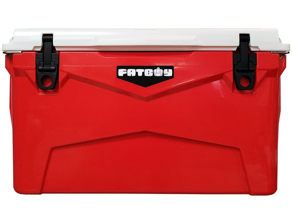 Fatboy 45 Quart Roto Molded Hard Sided Cooler Red White - Walmart.com