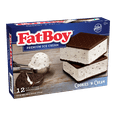 Fatboy Ice Cream Sandwiches, Cookies N' Cream, Kosher, 5 fl oz, 12 ...