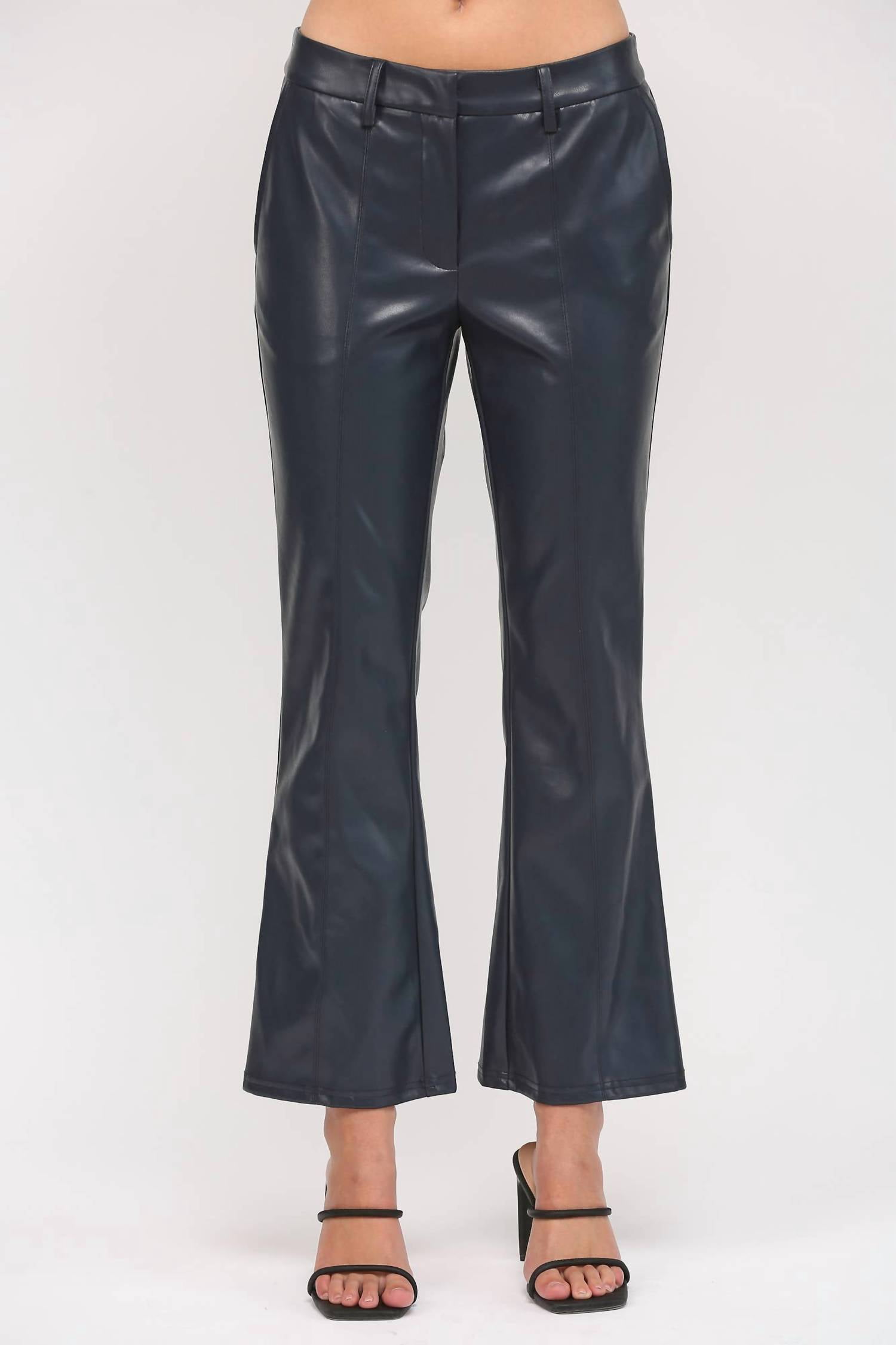 Fate Faux Leather Flare Pant - Walmart.com
