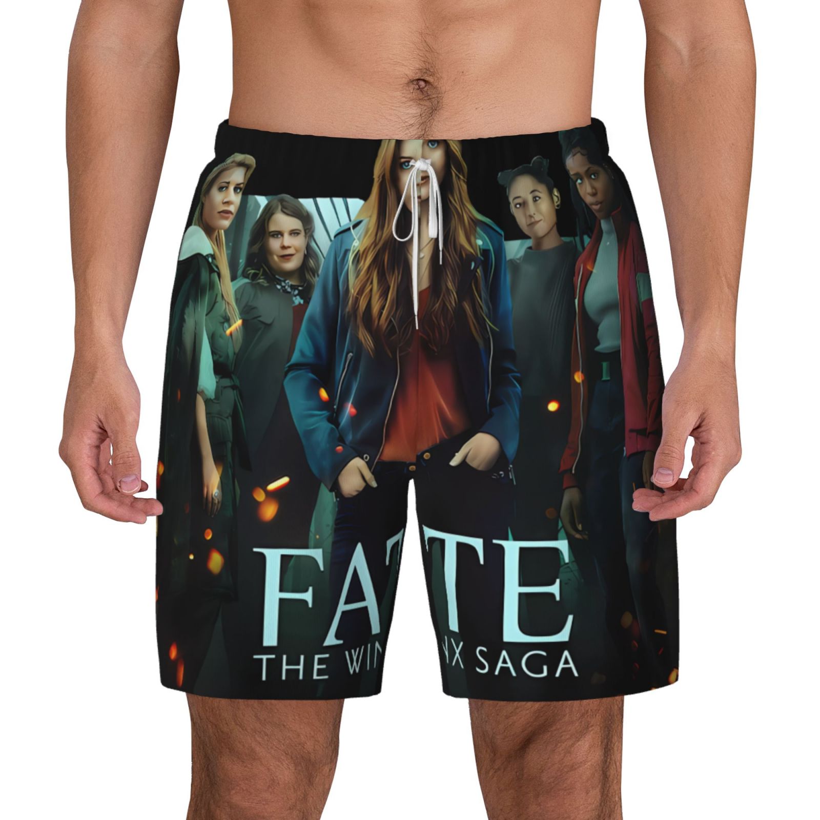 Fate The Winx Saga Swim Trunks Mens Men Bathing Suit Lined Board Shorts ...