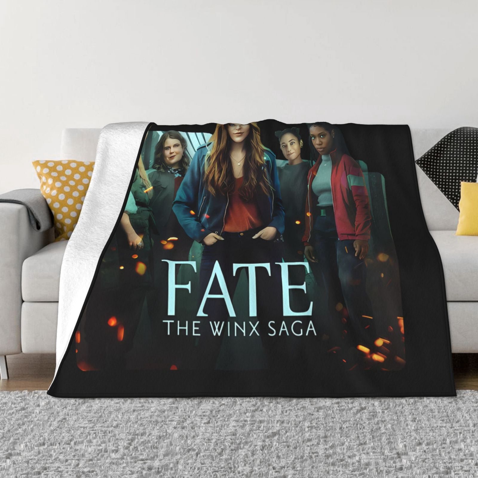Fate The Winx Saga Throw Blanket Lightweight Plush Fuzzy Cozy Soft ...
