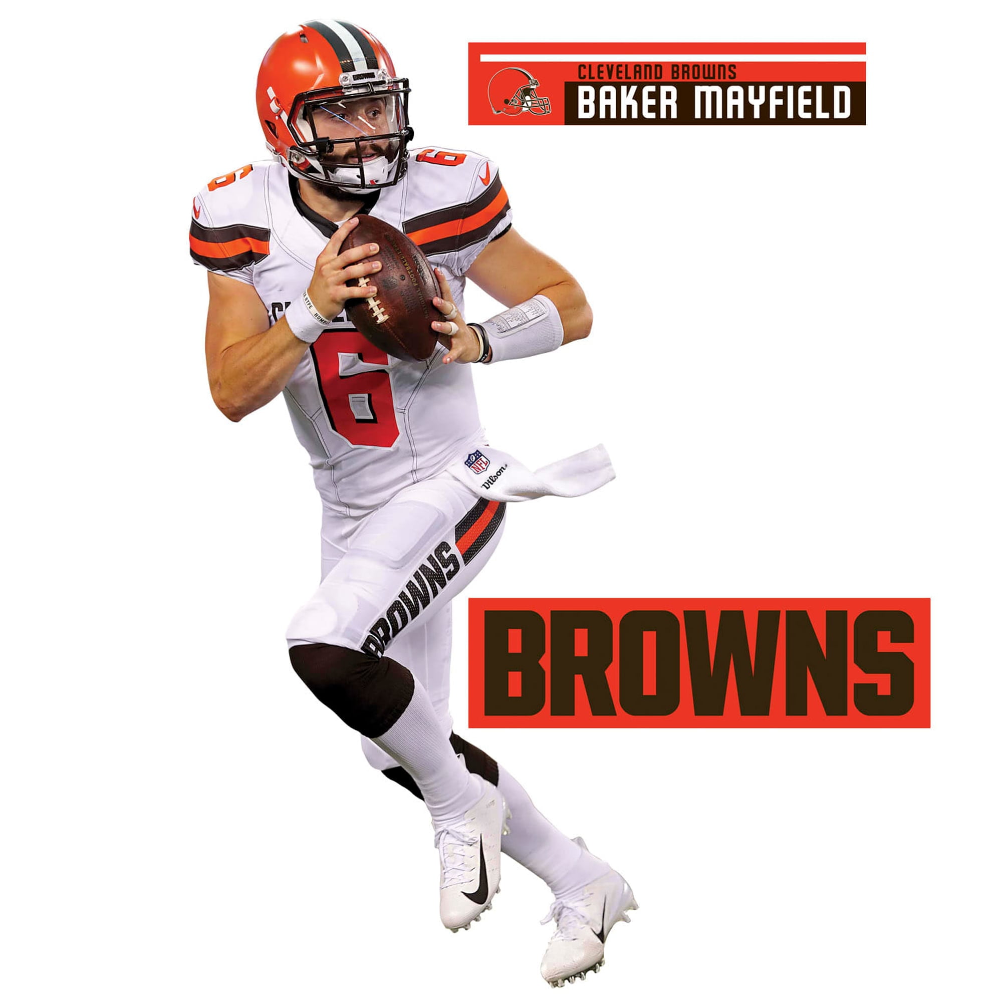 Fathead Baker Mayfield Cleveland Browns 3-Pack Life-Size Removable Wall ...