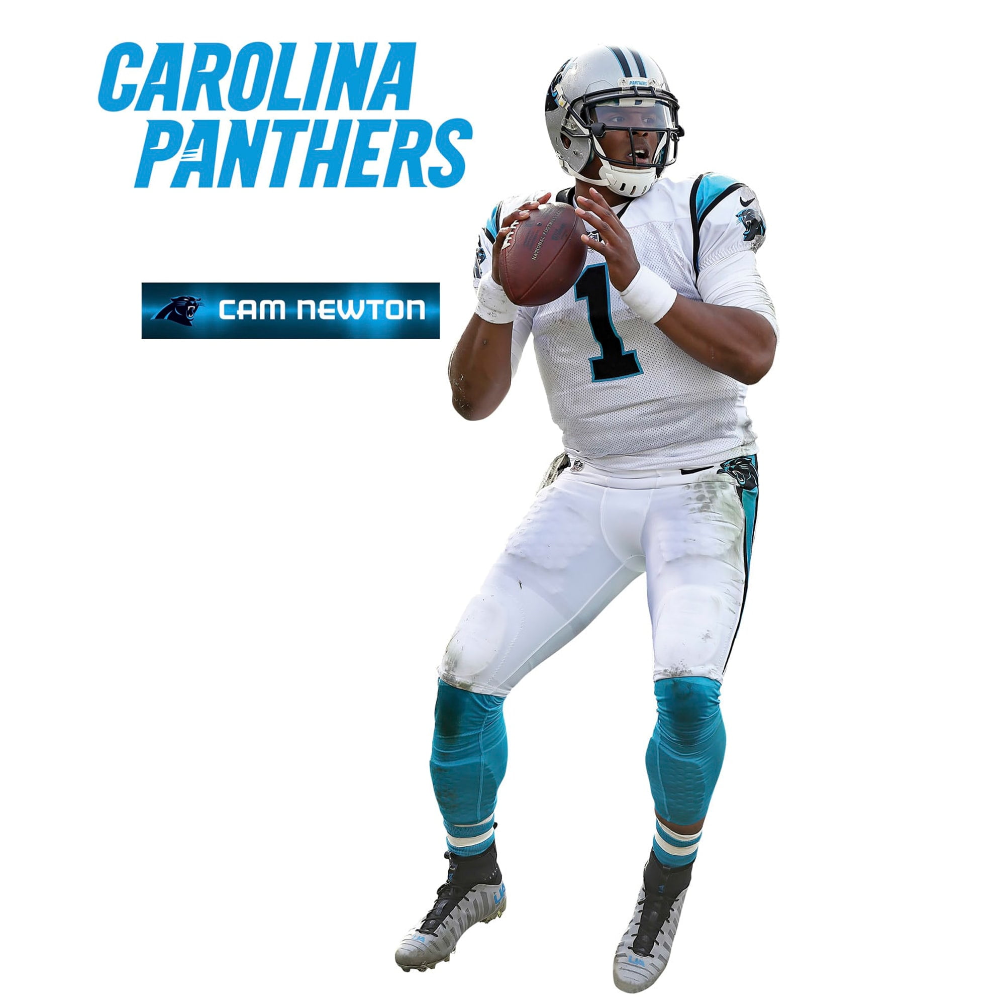 Fathead Cam Newton Carolina Panthers 3-Pack Life-Size Removable Wall ...