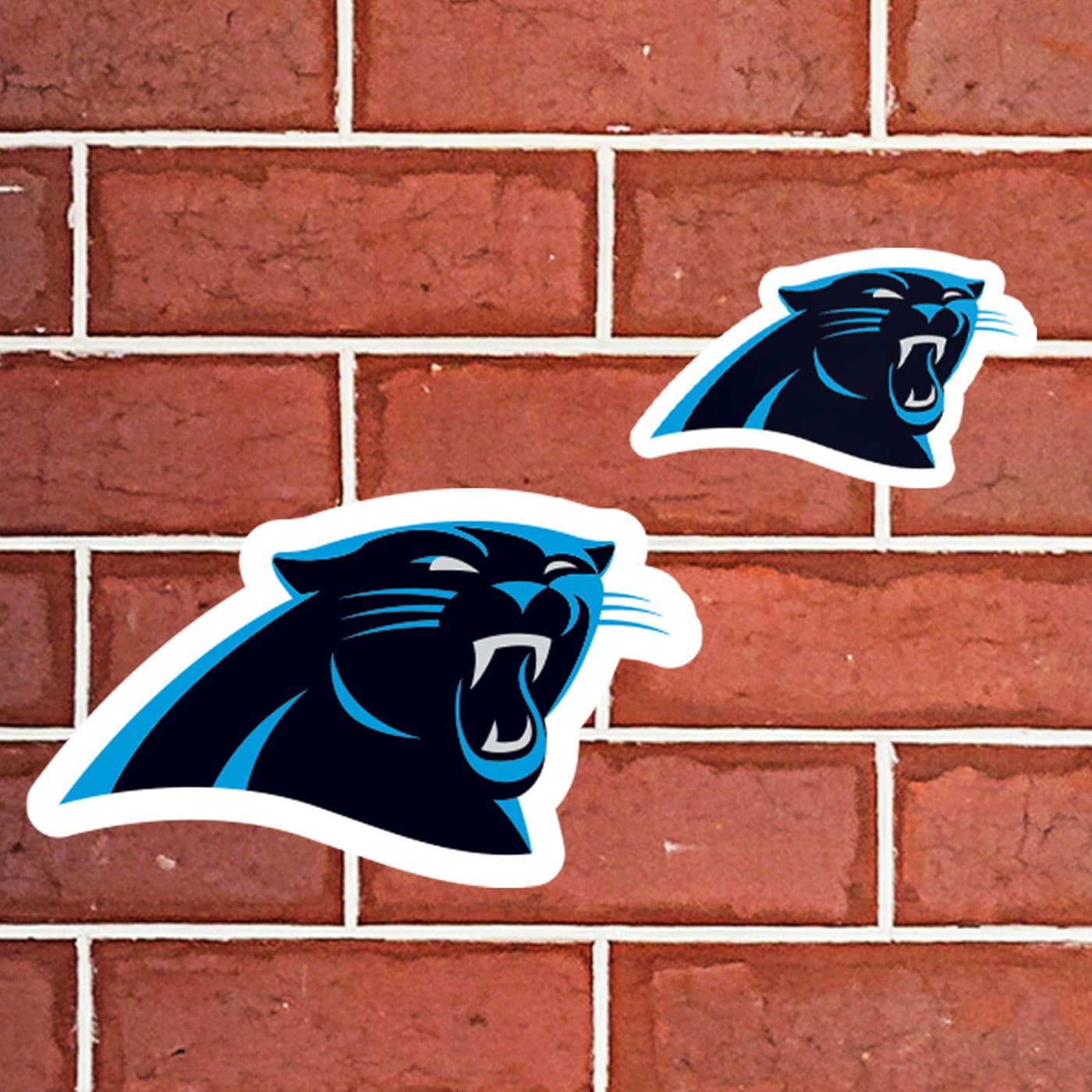 Fathead Carolina Panthers 5-Piece Mini Alumigraphic Outdoor Decal Set ...