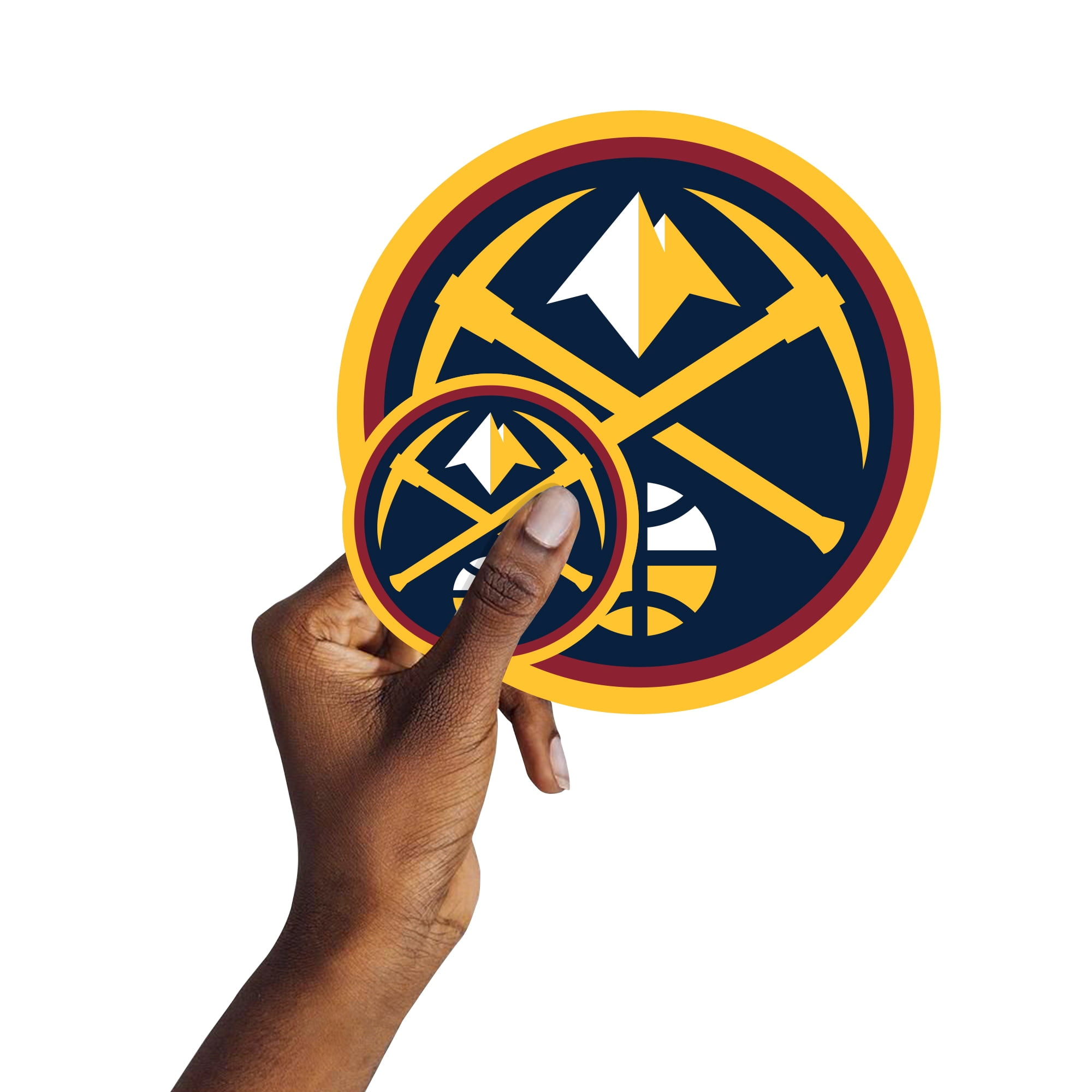 Fathead Denver Nuggets 5-Piece Mini Alumigraphic Outdoor Decal Set ...