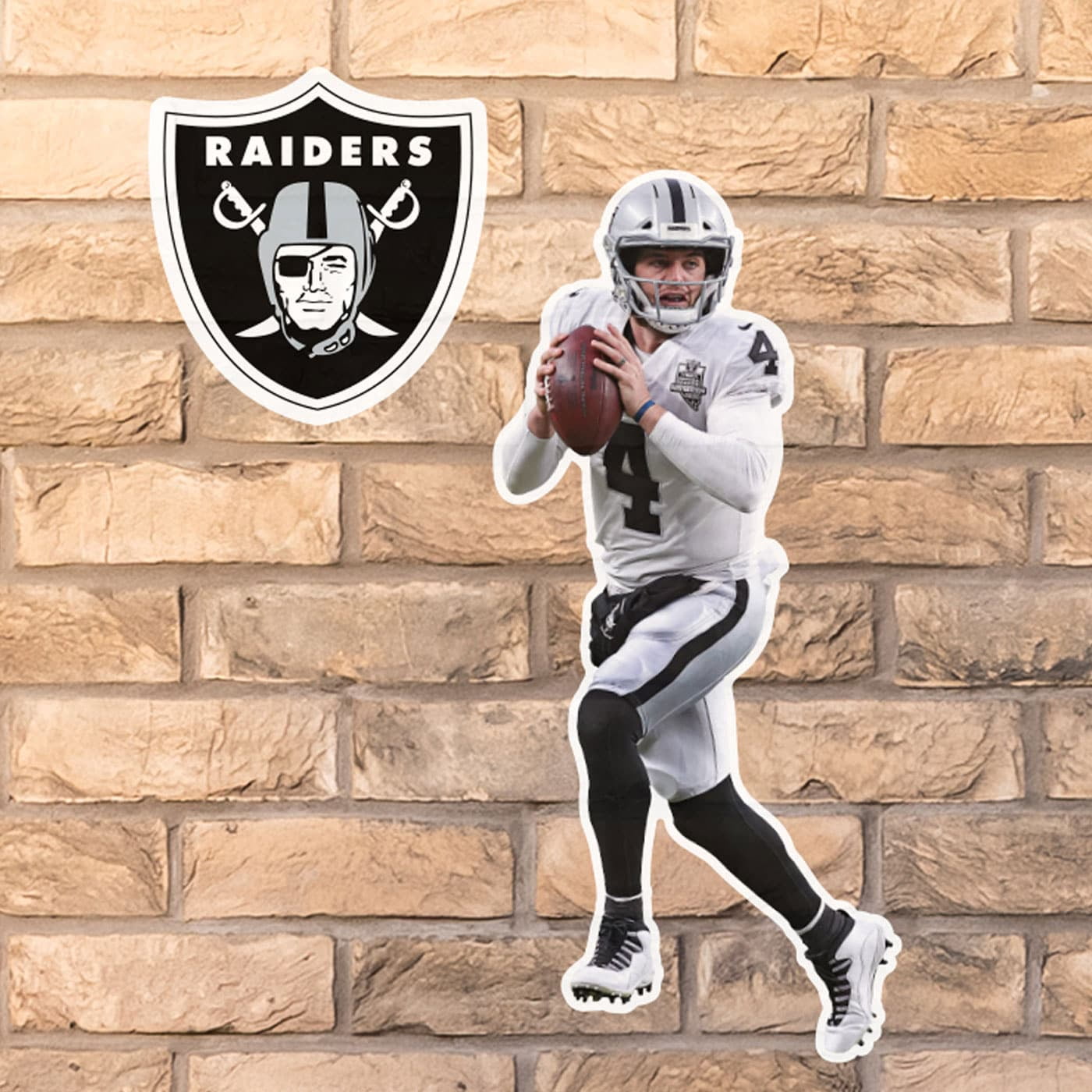Fathead Derek Carr Las Vegas Raiders Alumigraphic Outdoor Die-Cut Decal ...