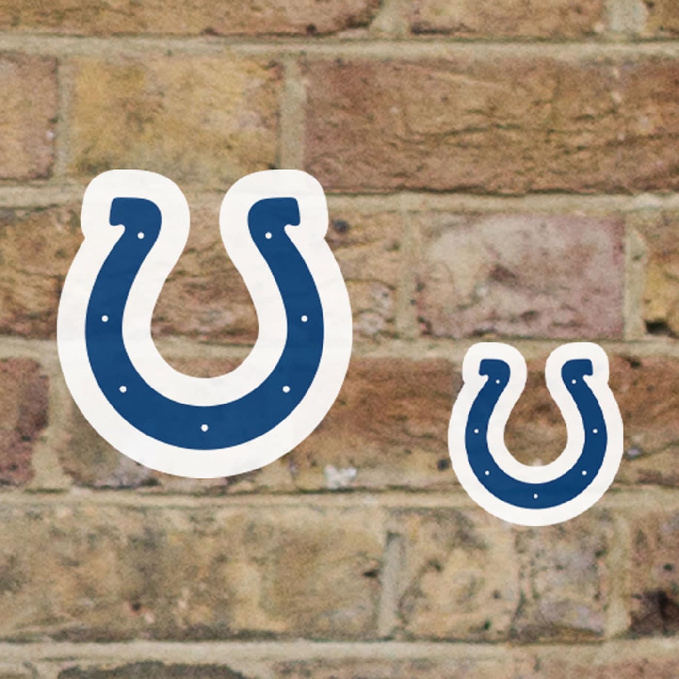 Fathead Indianapolis Colts 5-Piece Mini Alumigraphic Outdoor Decal Set ...
