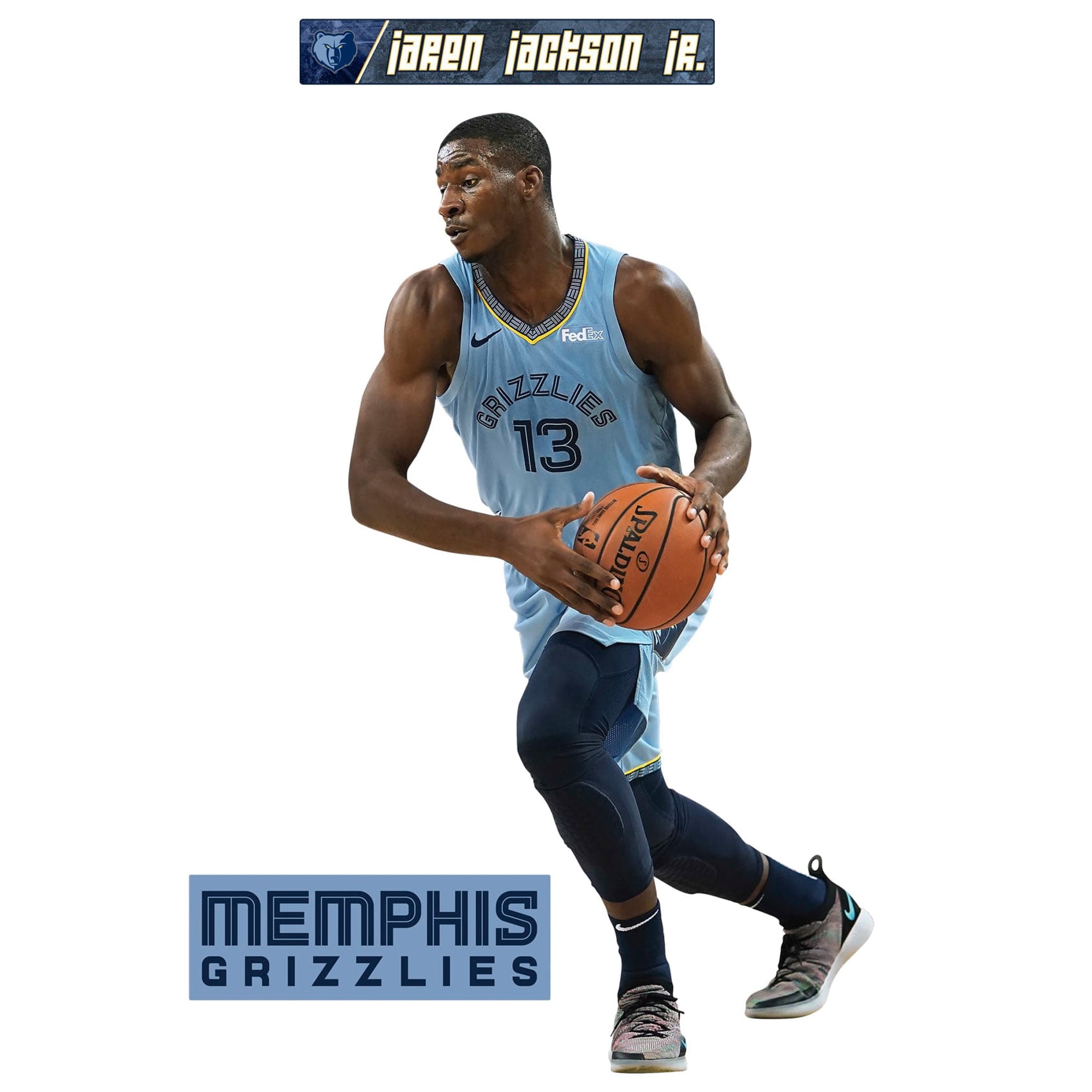 Fathead Jaren Jackson Jr. Memphis Grizzlies 3-Pack Life-Size Removable ...