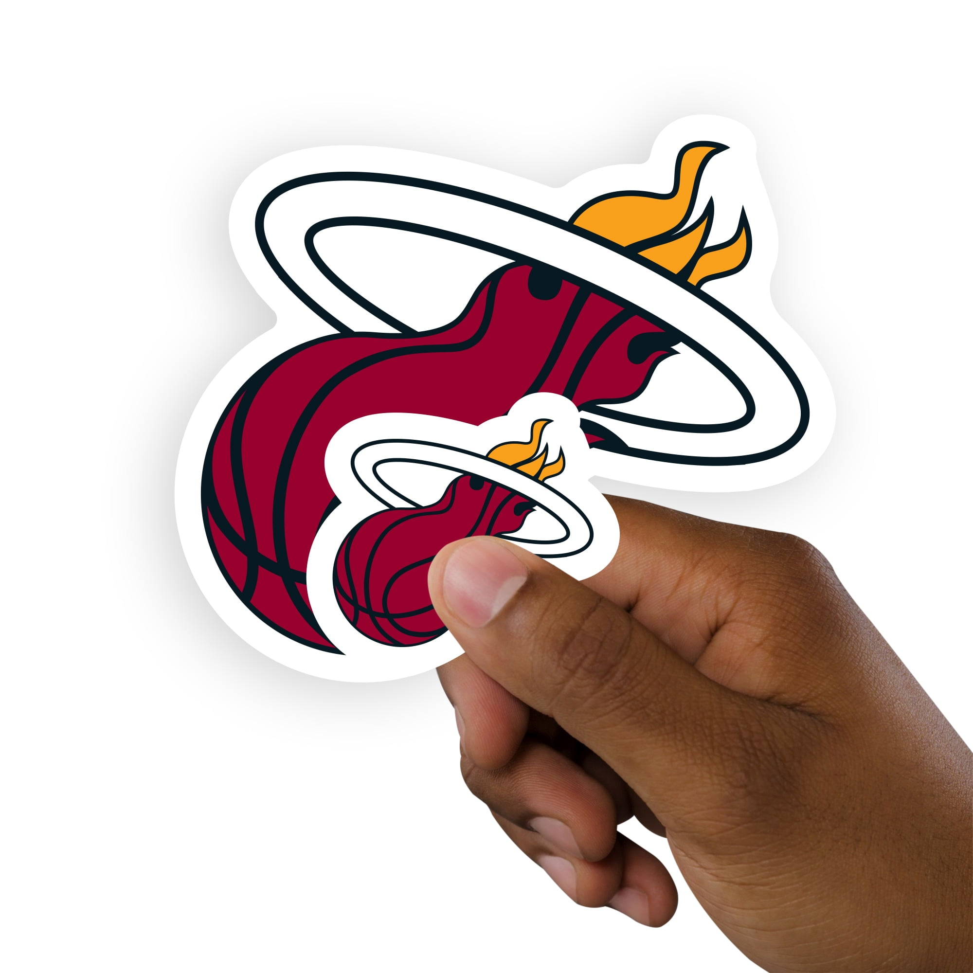 Fathead Miami Heat 5-Piece Mini Alumigraphic Outdoor Decal Set ...