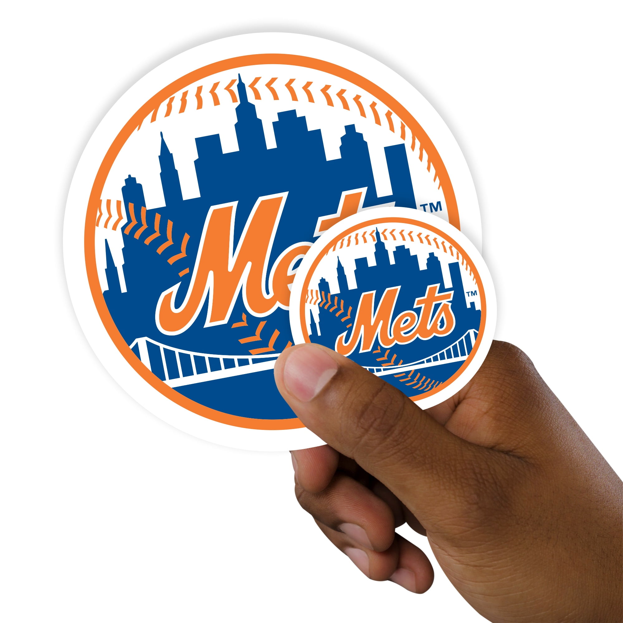 Fathead New York Mets 5-Piece Mini Alumigraphic Outdoor Decal Set ...