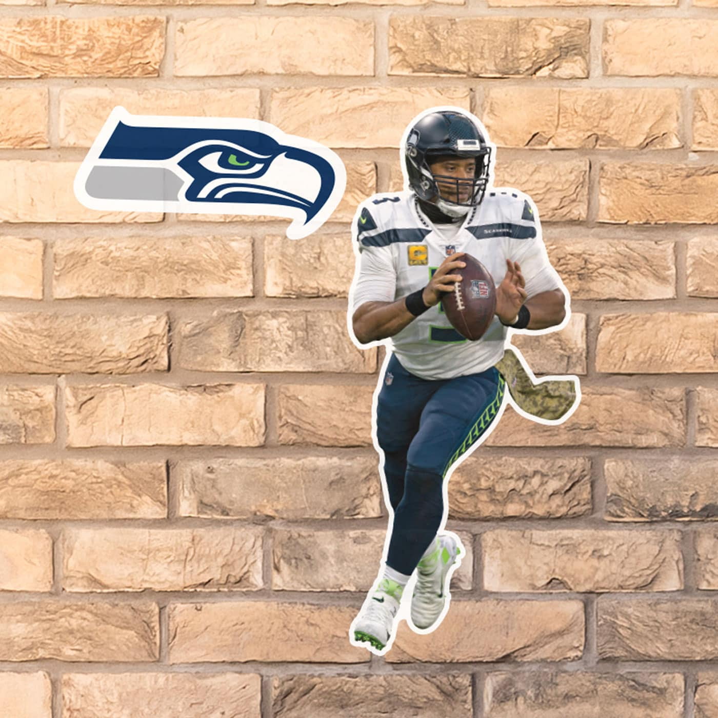 Fathead Russell Wilson Seattle Seahawks Alumigraphic Outdoor Die-Cut ...