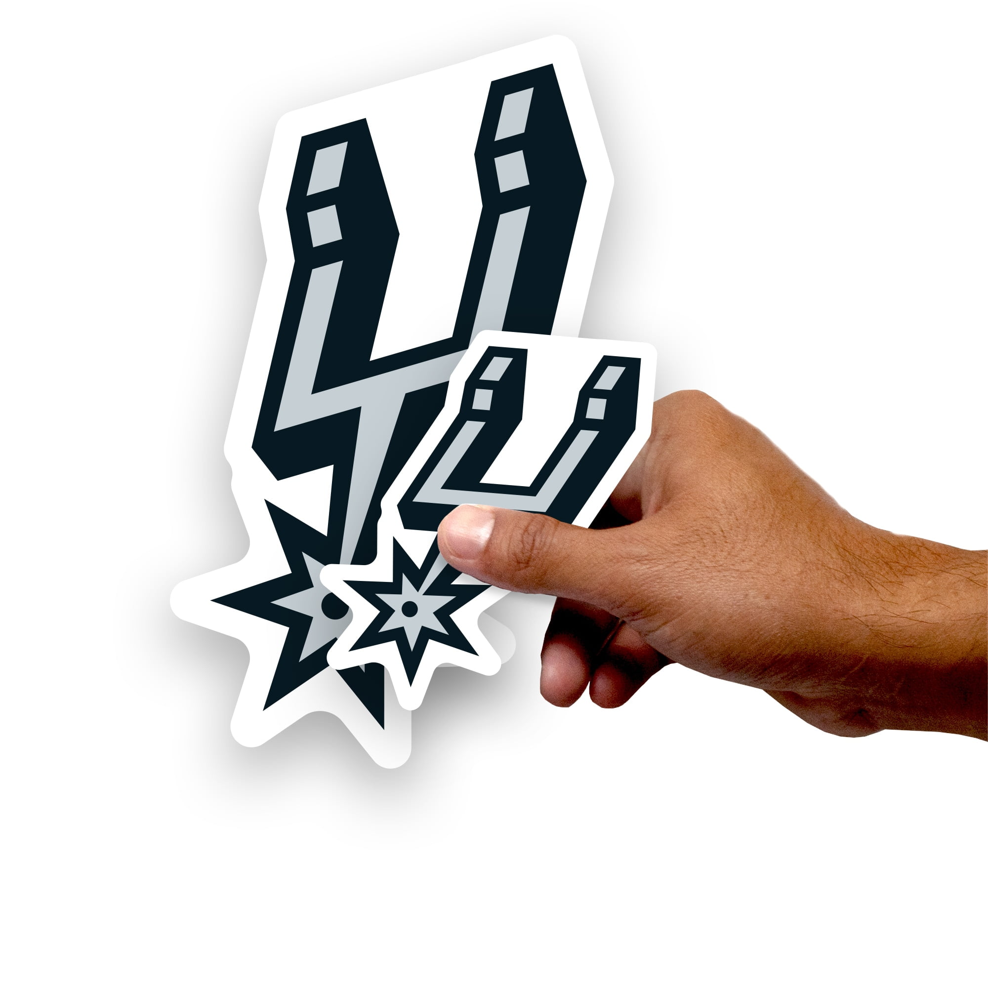 Fathead San Antonio Spurs 5-Piece Mini Alumigraphic Outdoor Decal Set ...