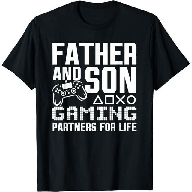 Father And Son Gaming Partners For Life Funny Gamer Matching T-Shirt ...