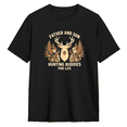Father And Son Hunting Buddies For Life Vintage Graphic Tee for Men ...