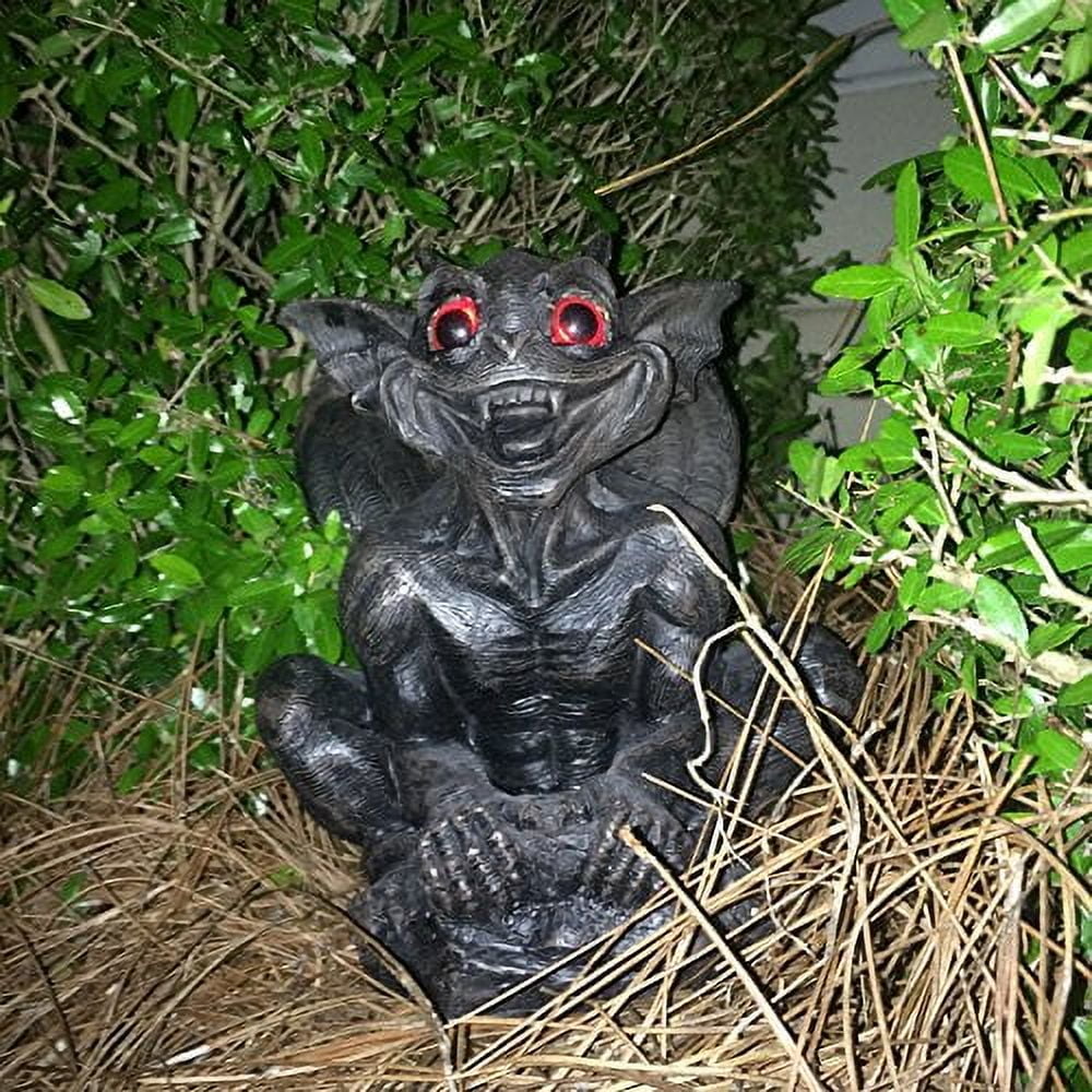 Father Boris Gargoyle Solar Light Up Eyed Garden and Home Decor Statue ...