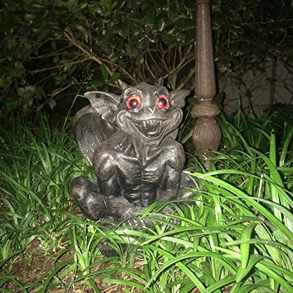 Father Boris Gargoyle Solar Light Up Eyed Garden and Home Decor Statue ...