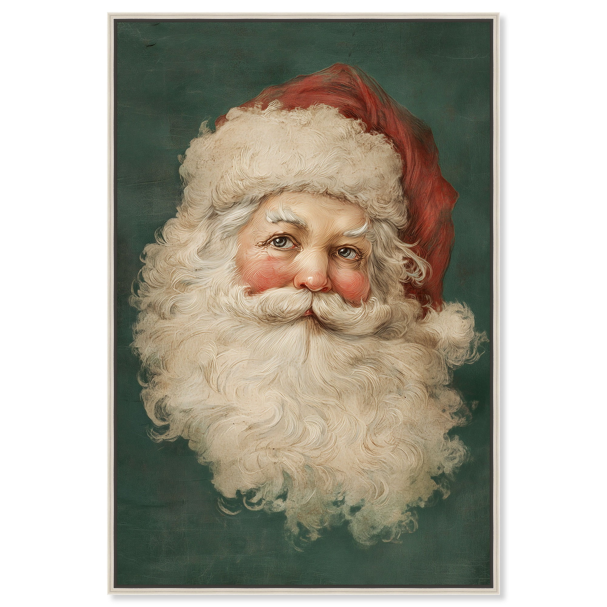 Father Christmas Canvas Print Christmas Wall Decor by Art Remedy ...