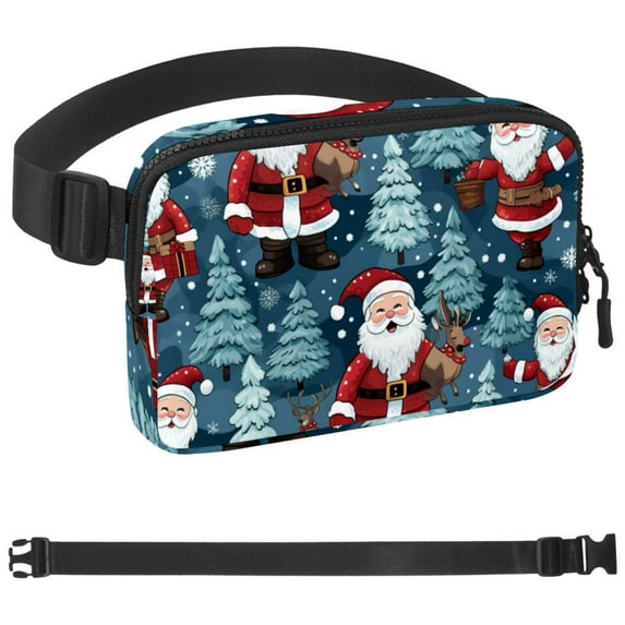 Father Christmas Santa Claus Running Belt Fanny Packs for Women & Men ...