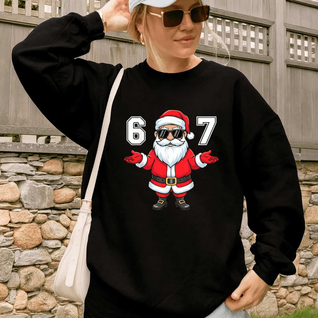 Father Christmas Six Seven Meme Matching Christmas Holiday Fun ...