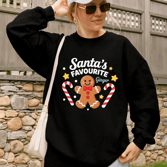 Father Christmass Favorite Ginger Funny Redhead Gingerbread Man Humor ...