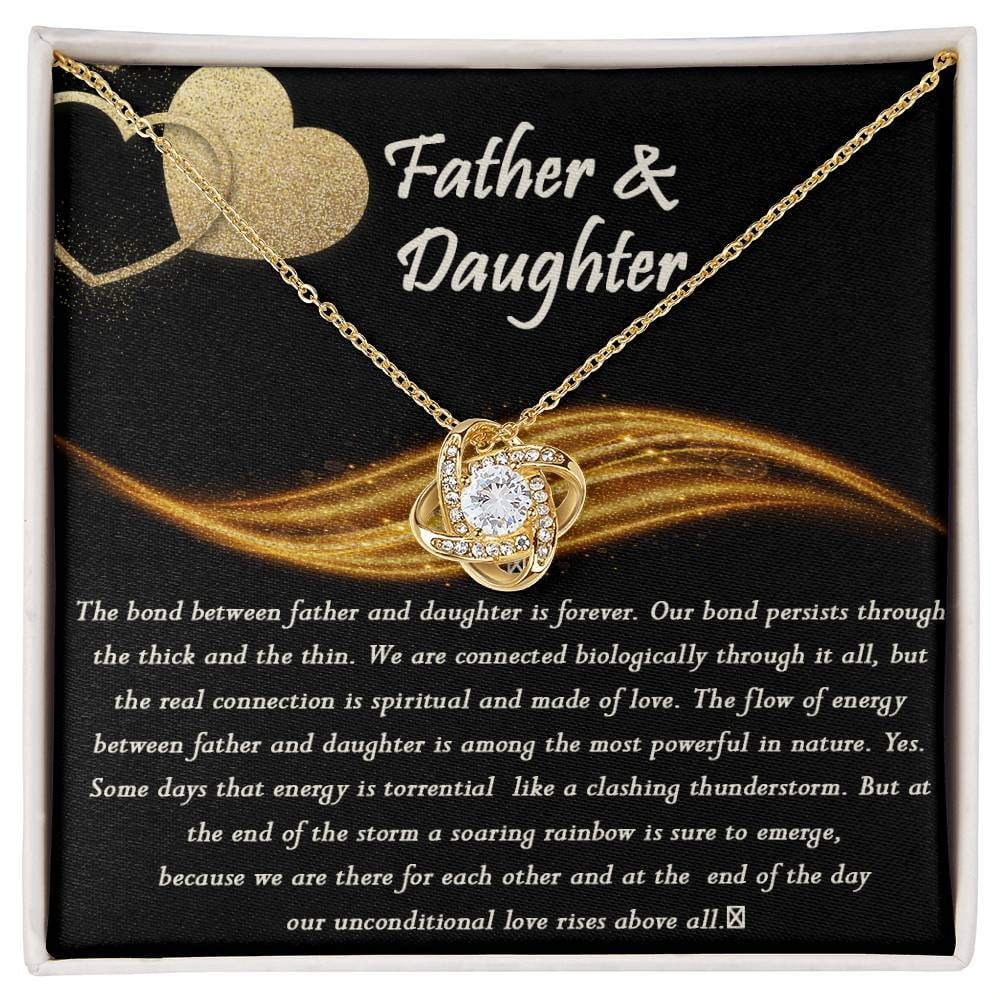 Father & Daughter Our Bond Is Forever Beautiful Necklace, A Heartfelt ...