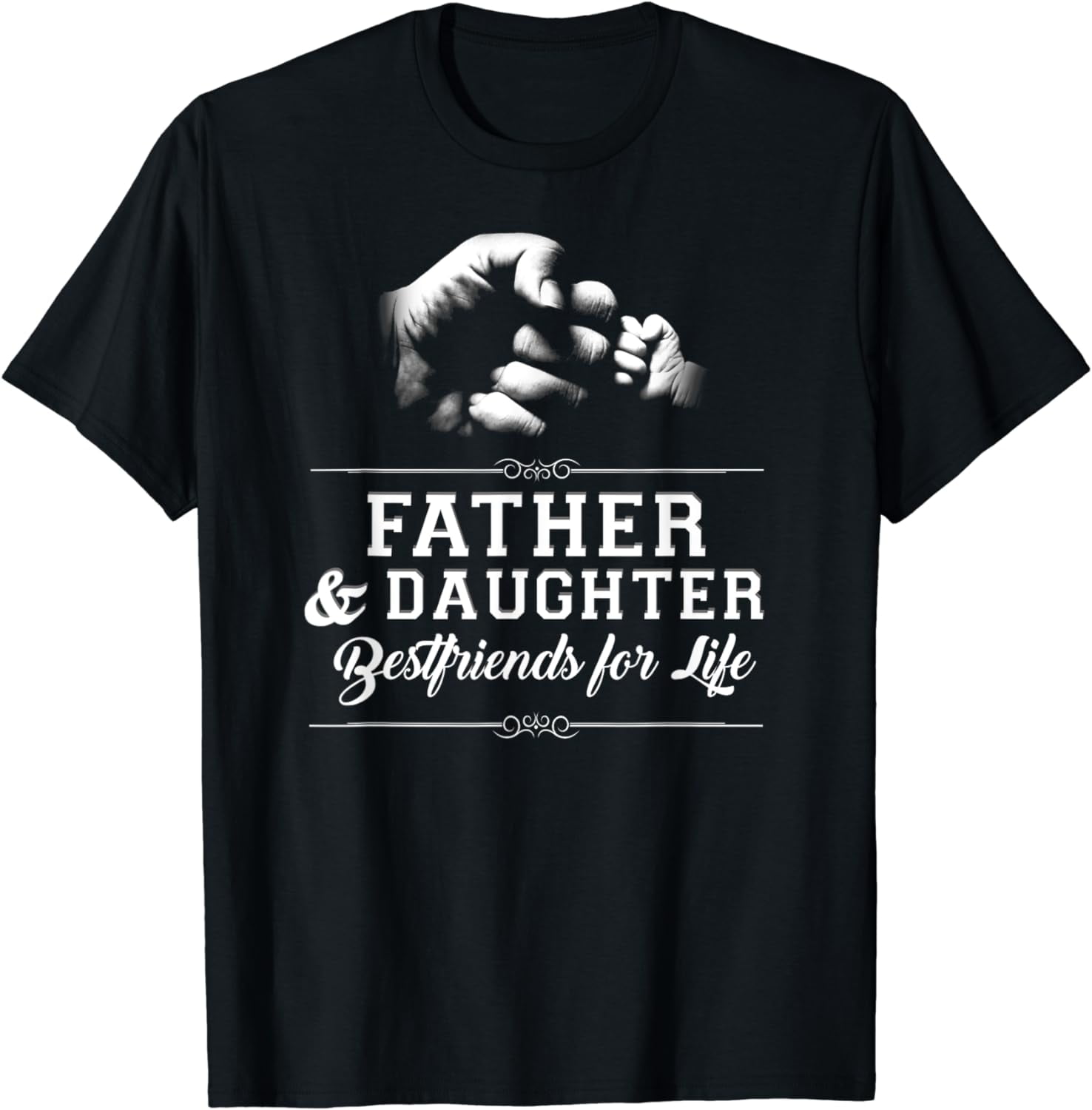 Father Daughter Friends Fist Bump TShirt Dad Father's Day T-shirt - Walmart.com