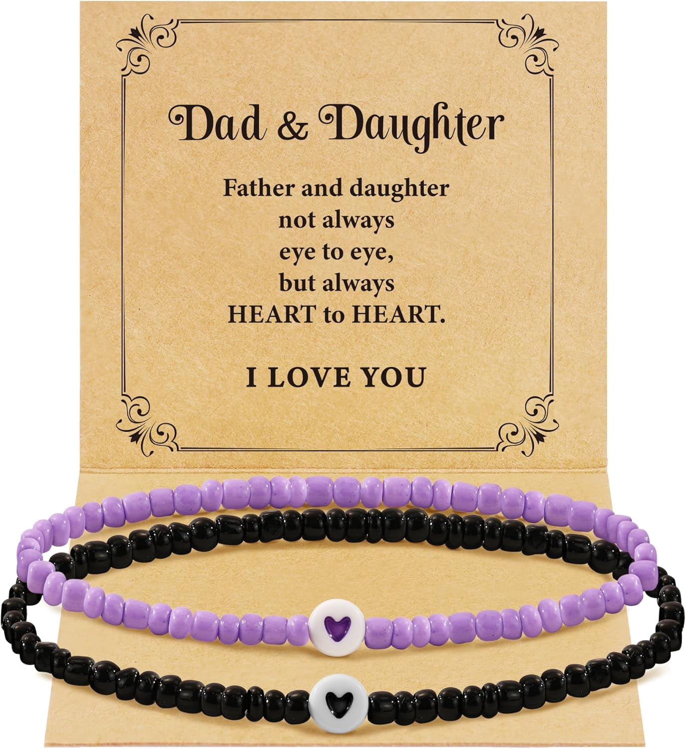 Father-Daughter, Mother-Daughter, Father-Son, Mother-Son Pair Bracelet ...