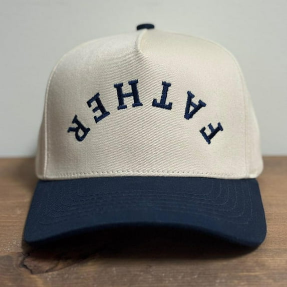 Father Embroidered Trucker Hat, Adjustable Snapback Baseball Cap for ...