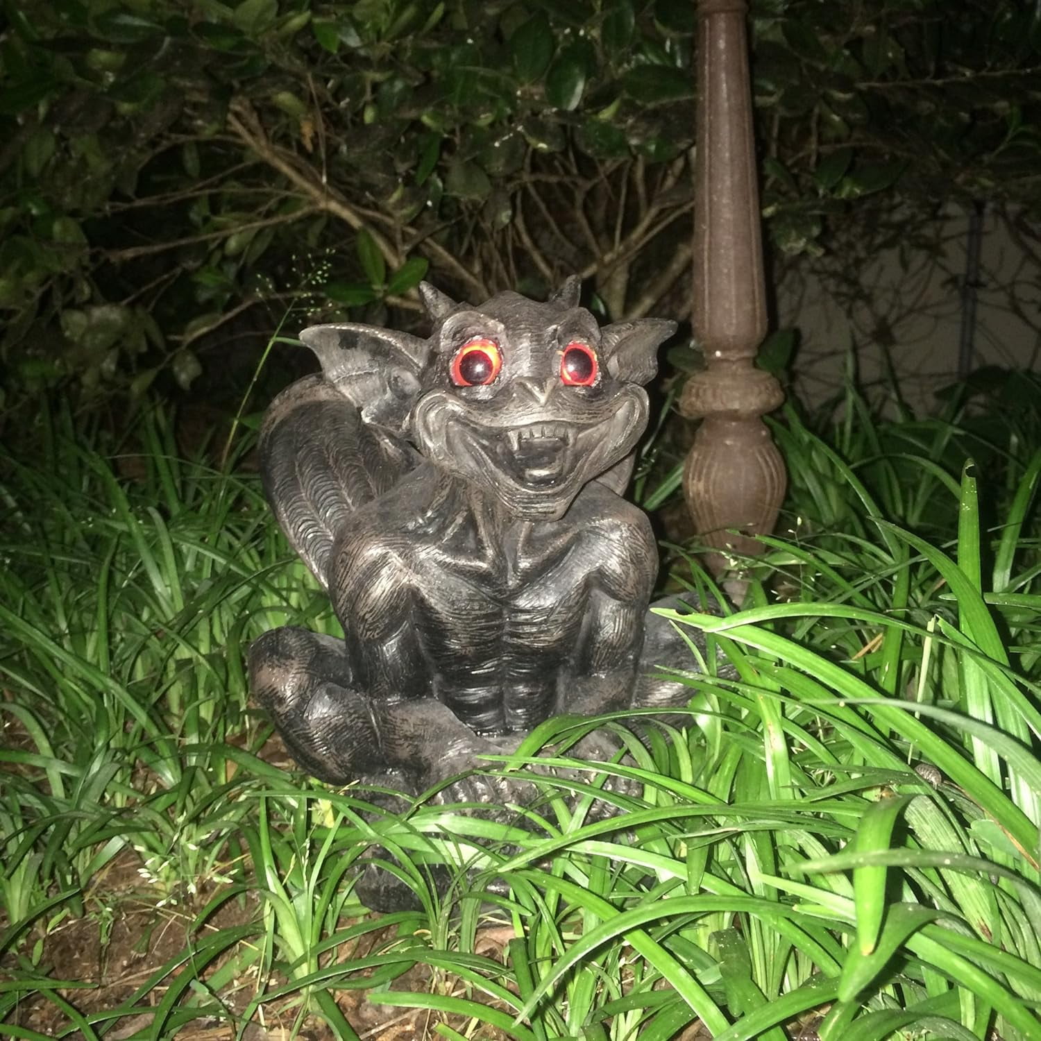 Father Gargoyle Solar Light Up Eyed Garden and Home Statue - Walmart.com