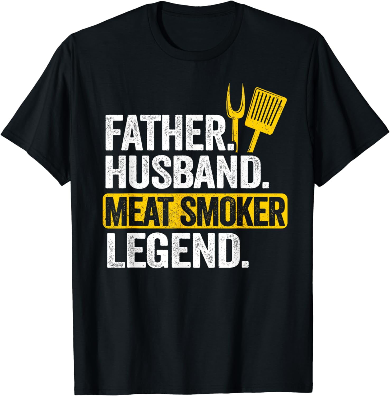Father Husband Meat Smoker Legend Grilling Dad Meat Smoking T-Shirt ...