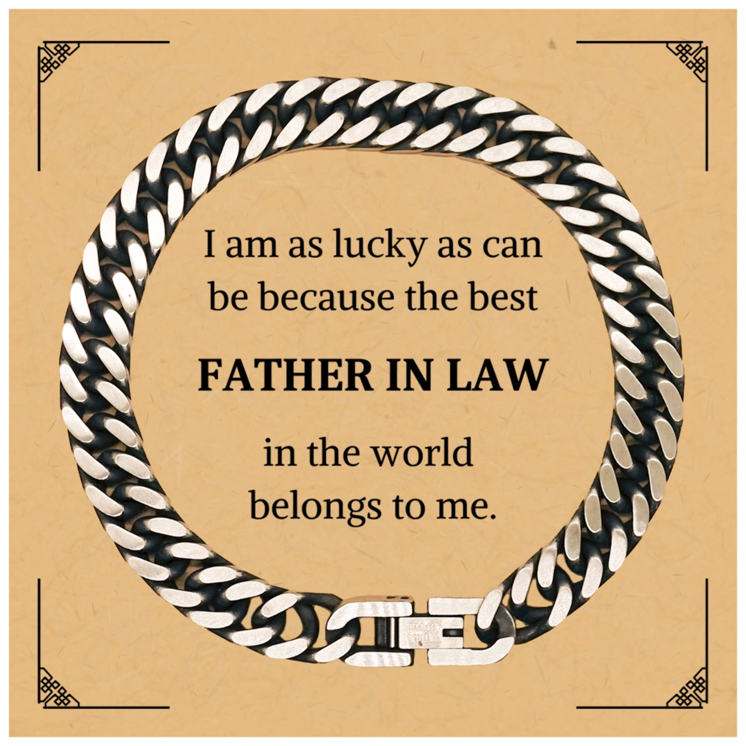 Father In Law Cuban Link Chain Bracelet - The Best Gift for Him on ...
