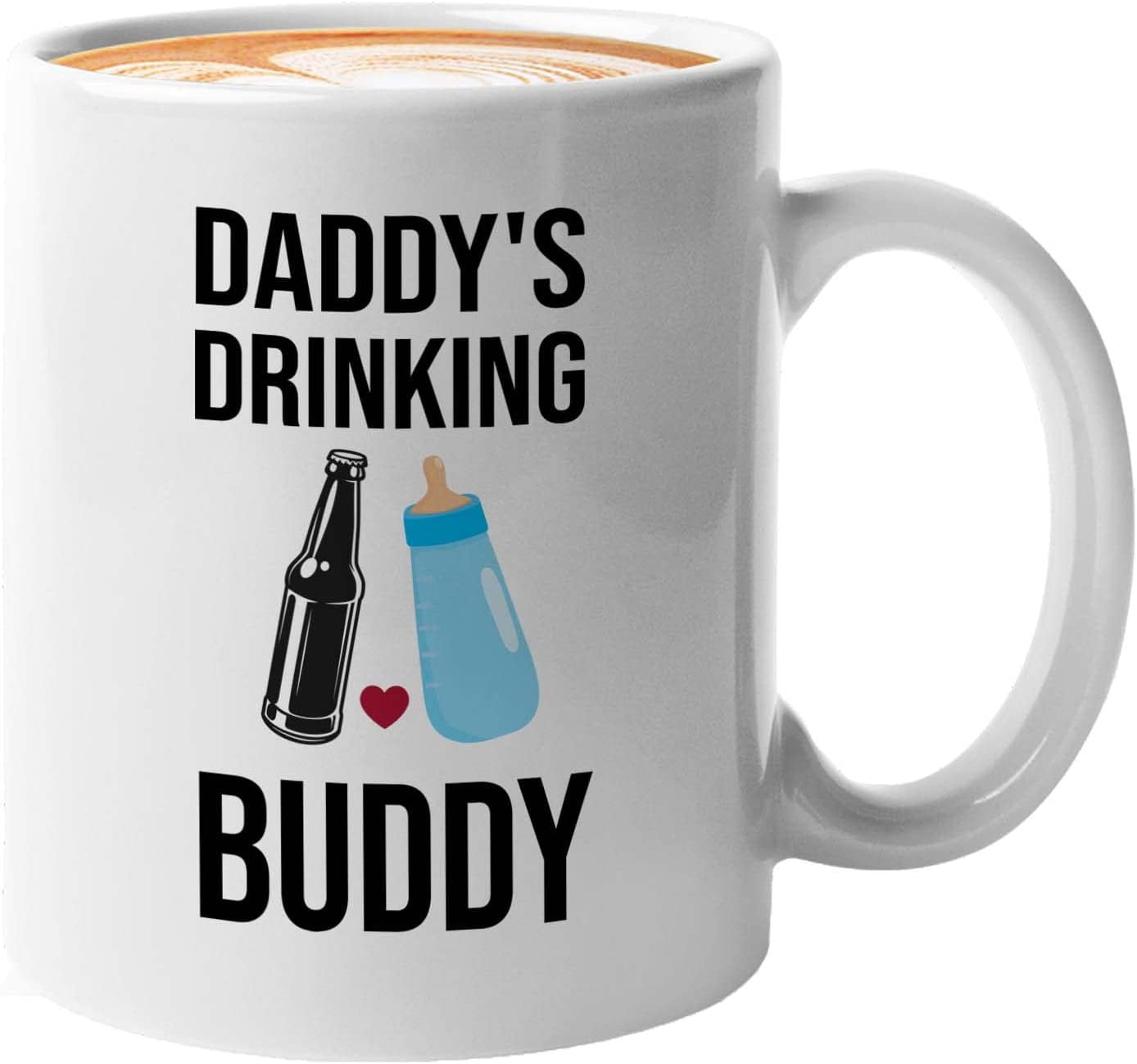 Father Mug White 11oz - Daddy'S Drinking Buddy - Baby Daddy Humor ...