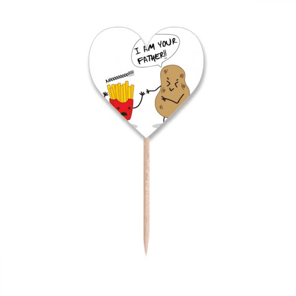 Father Potato Chips Origin Toothpick Flags Heart Lable Cupcake Picks ...