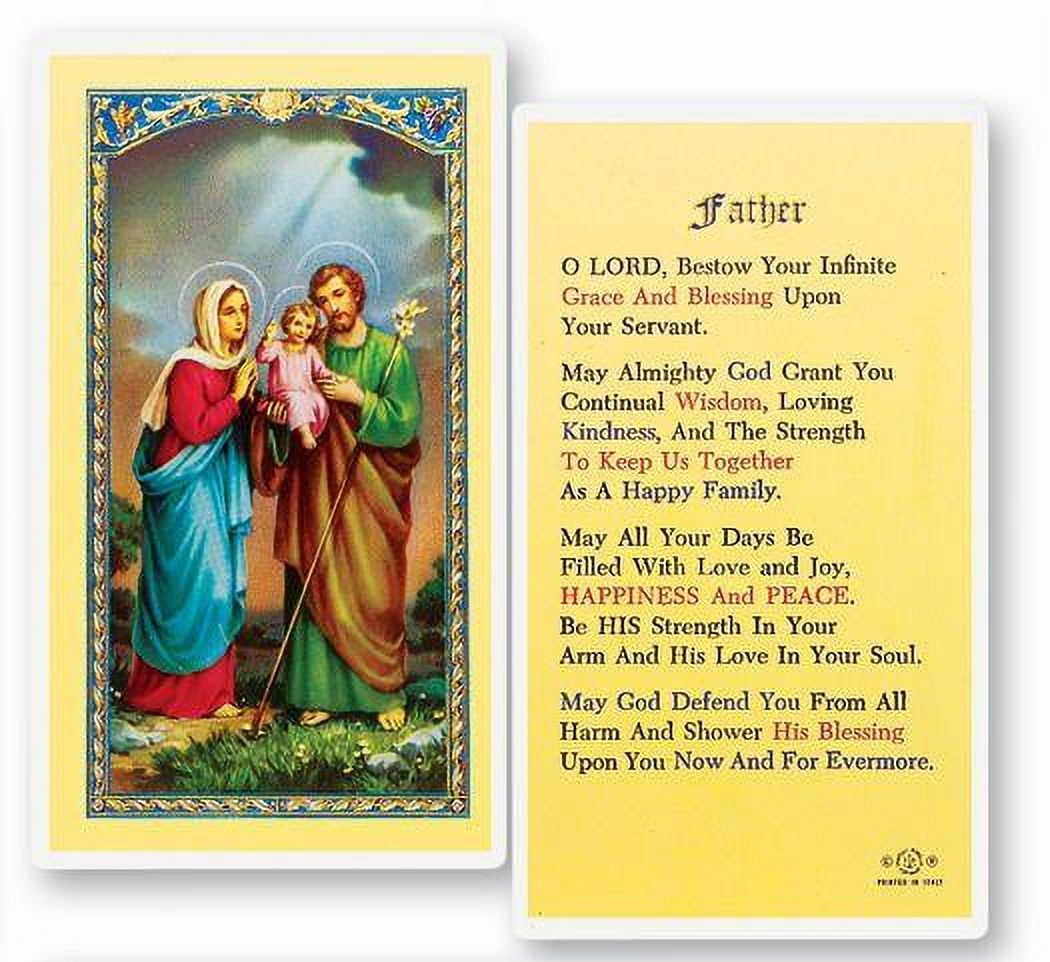 Father Prayer Laminated Catholic Prayer Holy Card with Prayer on Back ...